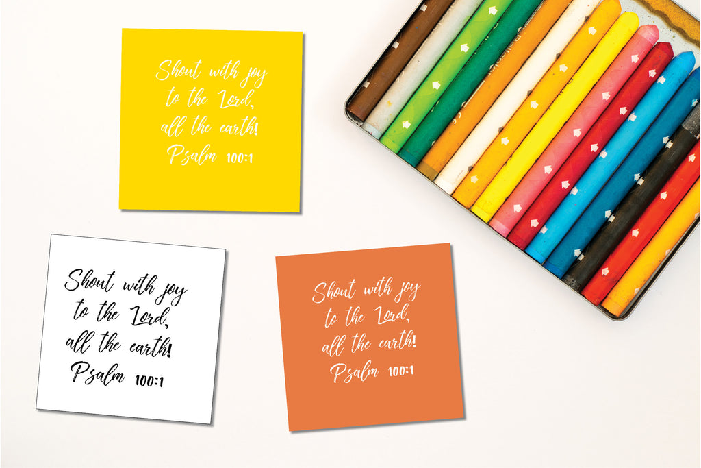 Early Years Memorization Term 1 Psalm 100 Card Set – A Modern Charlotte ...